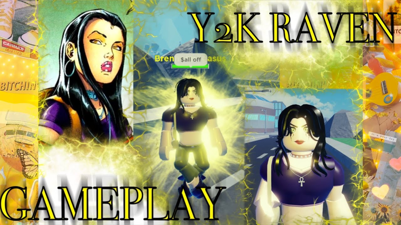 Y2K Raven Eats 💋💛 | Heroes Online World Roblox - YouTube