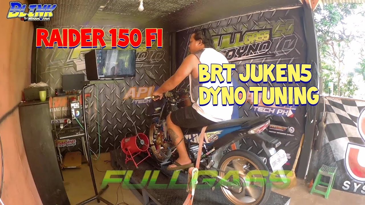 Raider 150 fi Dyno Tuning | BRT Juken 5 Tuning - YouTube