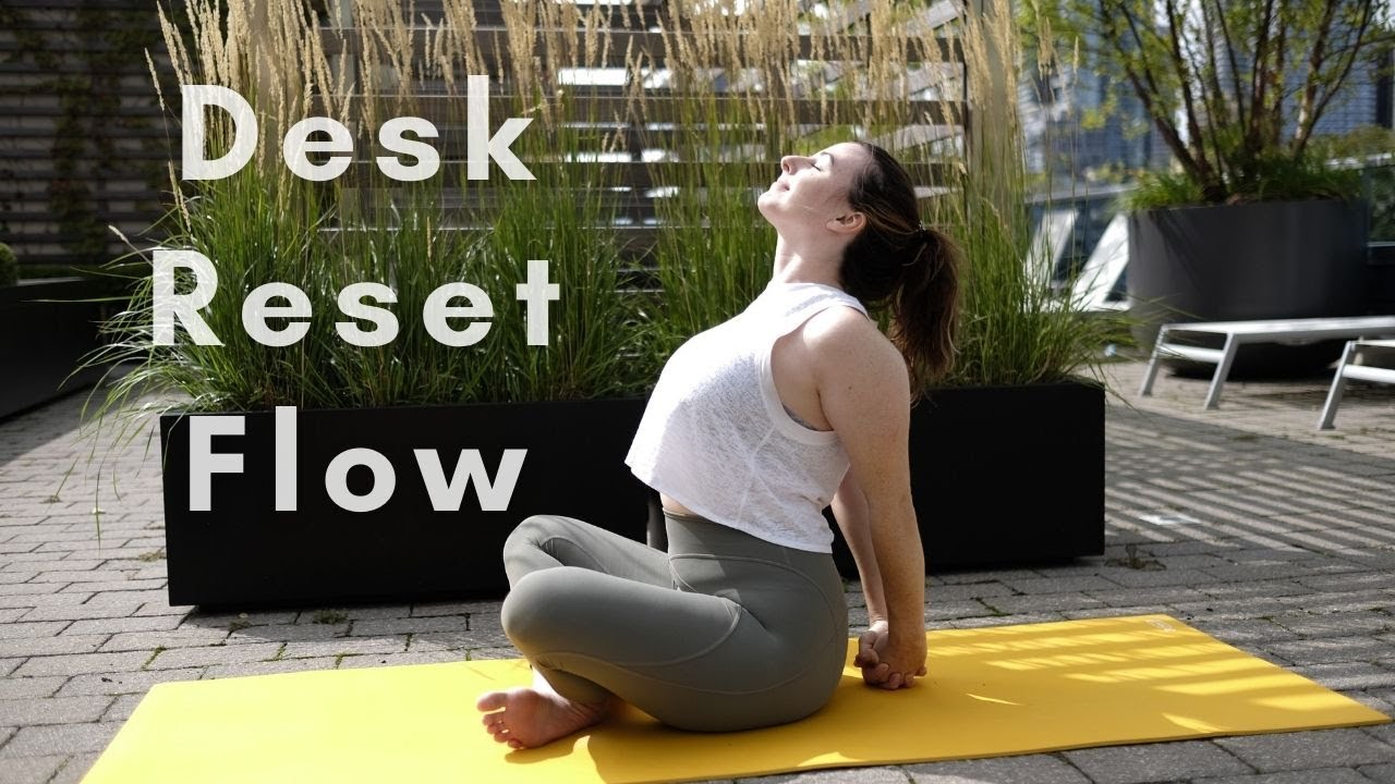 Desk Reset Flow | Yoga with Laura Mack - YouTube