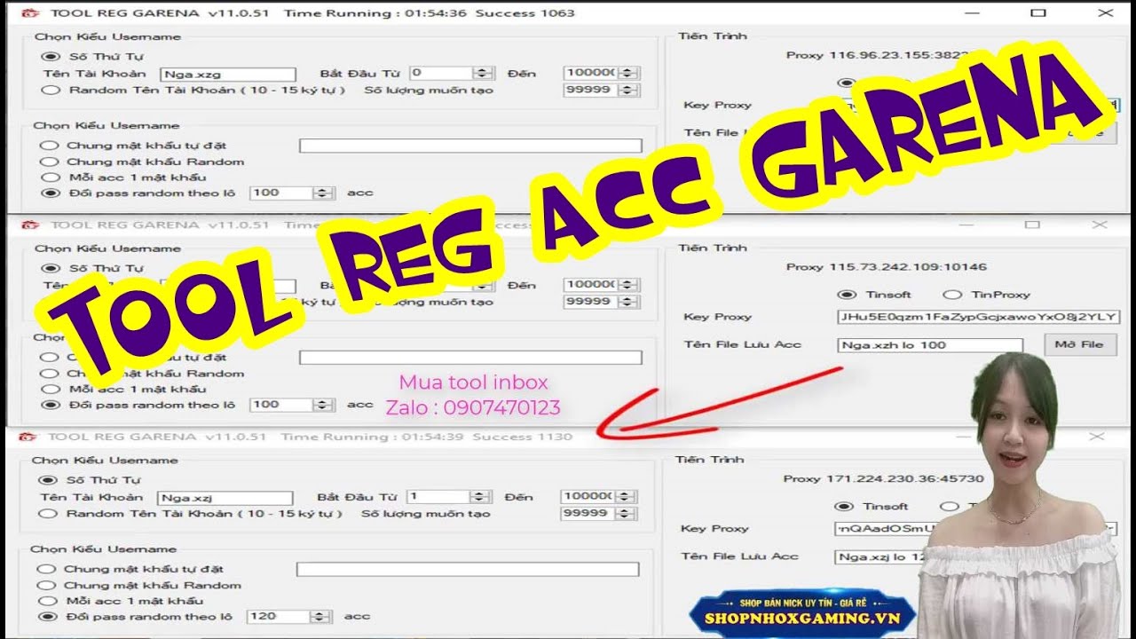 Tool reg acc Garena - tạo tài khoản Garena trắng siêu nhanh ! Hỗ trợ ...