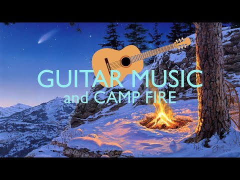 Dinlendirici Gitar Müziği ve Kamp Ateşi Sesi / Gitar Fon Müzikleri