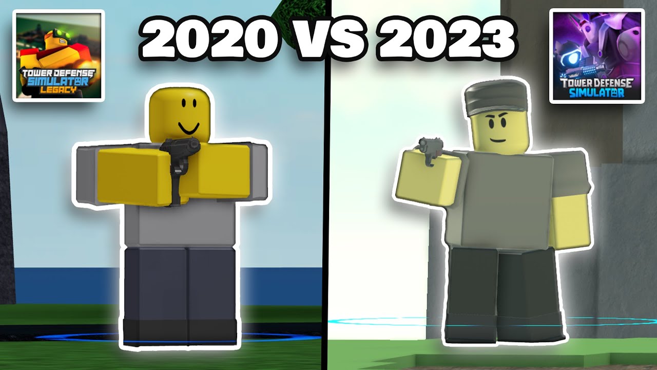 Tower Defense Simulator VS TDS Legacy 2020 VERSION COMPARISON | Roblox ...