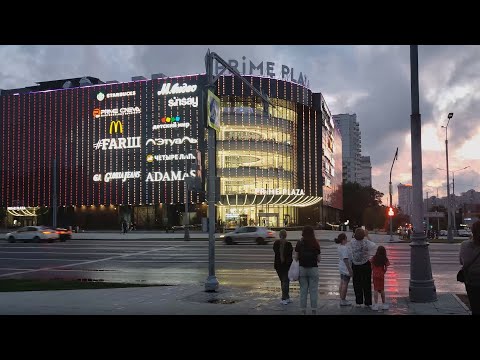 Moscow, Russia - Night 4K Walking Tour - June 2022