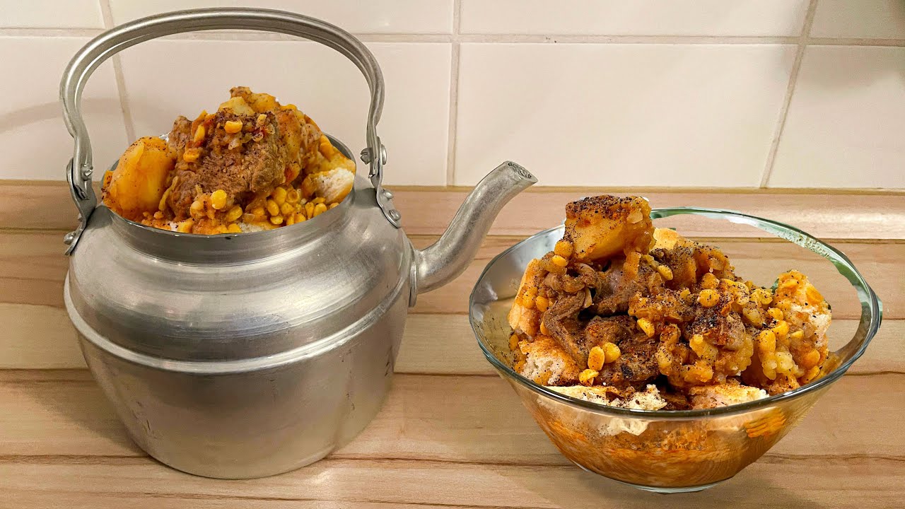 Afghan Chainaki Teapot Meat Soup چاینکی غذای سنتی محلی ساده وخوشمزه ...