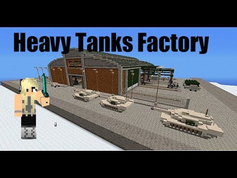 Minecraft Heavy Tanks Factory - YouTube