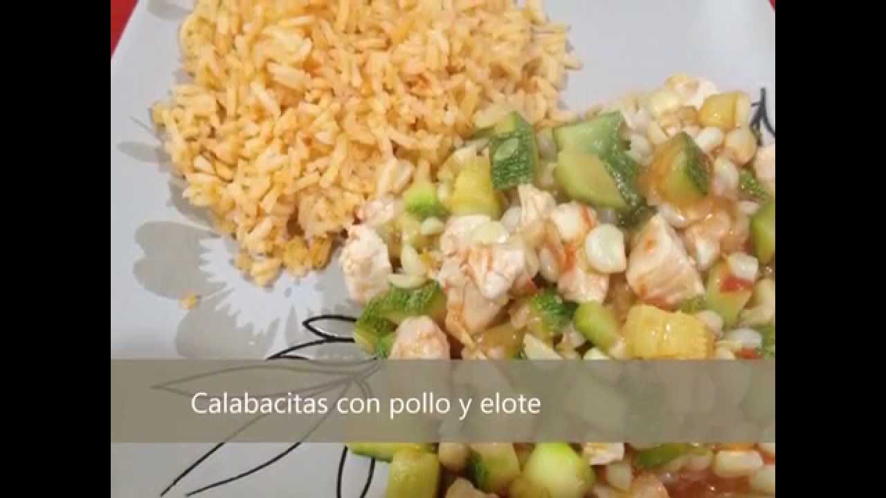 Calabacitas, Pollo, Elote, fácil, económico, saludable, variación ...