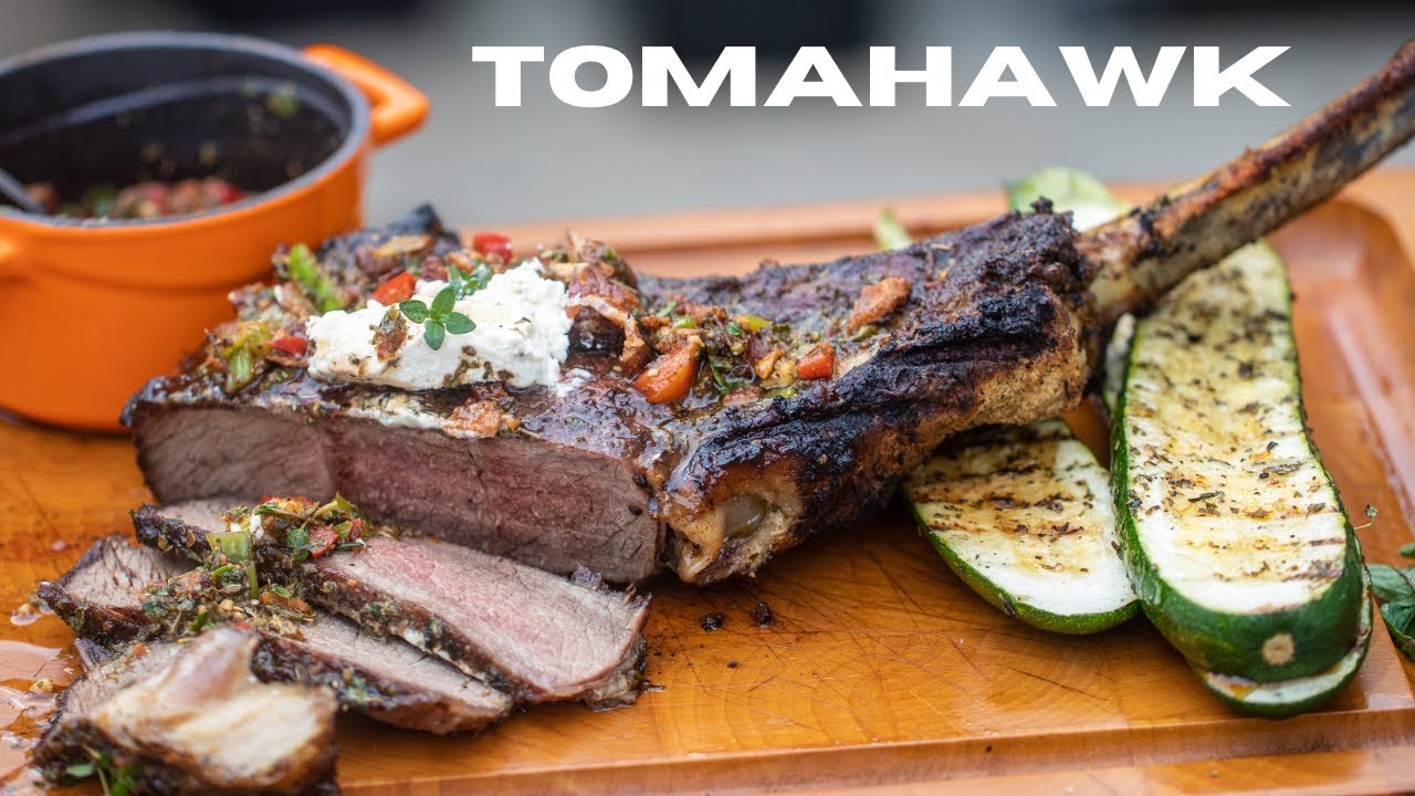 TOMAHAWK STEAK 🥩 A LA PARRILLA CON HIERVAS 🪴 PROVENZALES. | EL CHEF ...