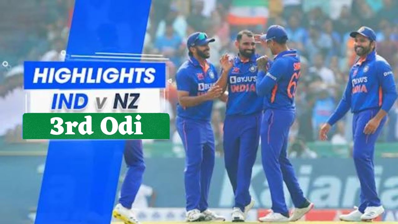 india vs new zealand 3rd odi highlights | ind vs nz 3rd odi highlights ...