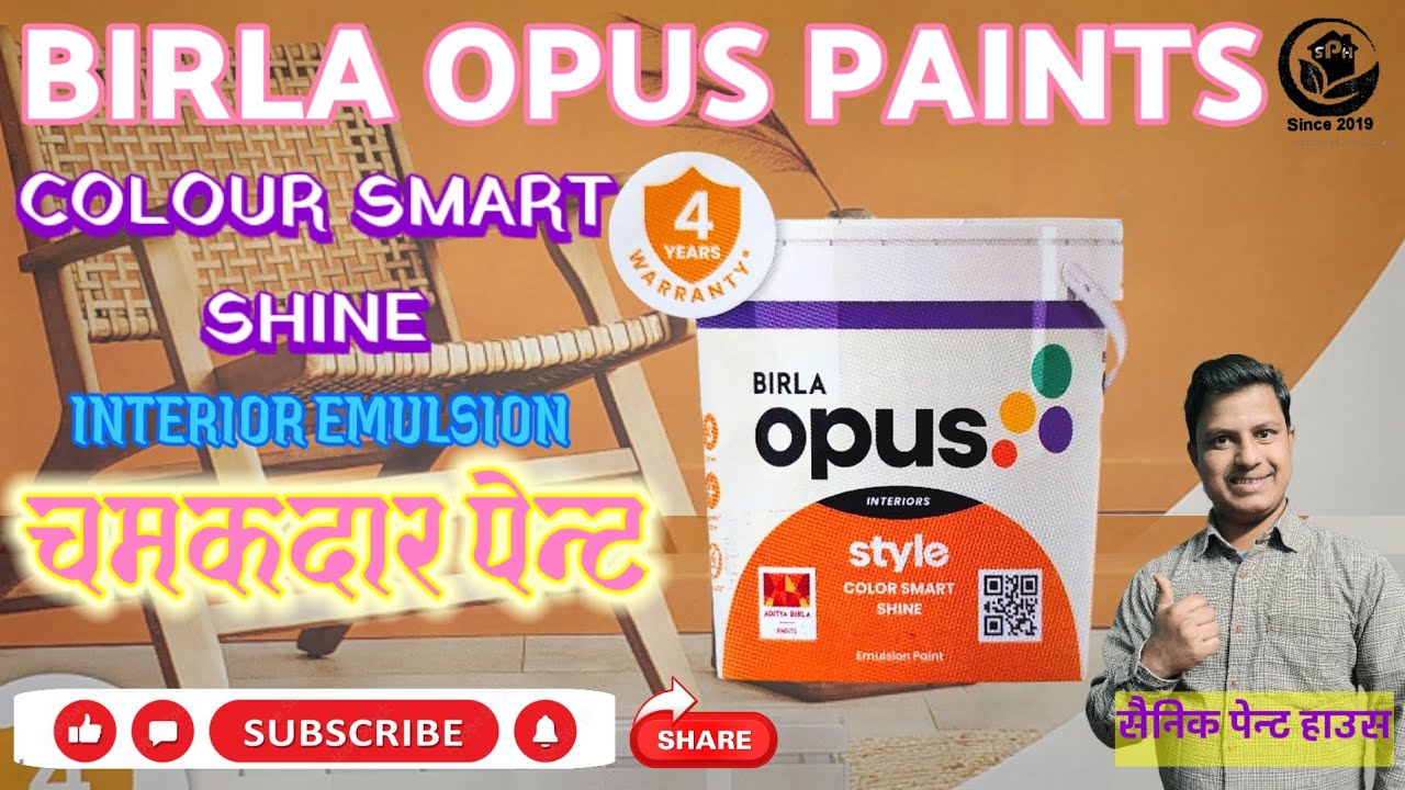 Birla Opus Style Color Smart Shine Interior Paint Review || How To Use & Benefits? # ...