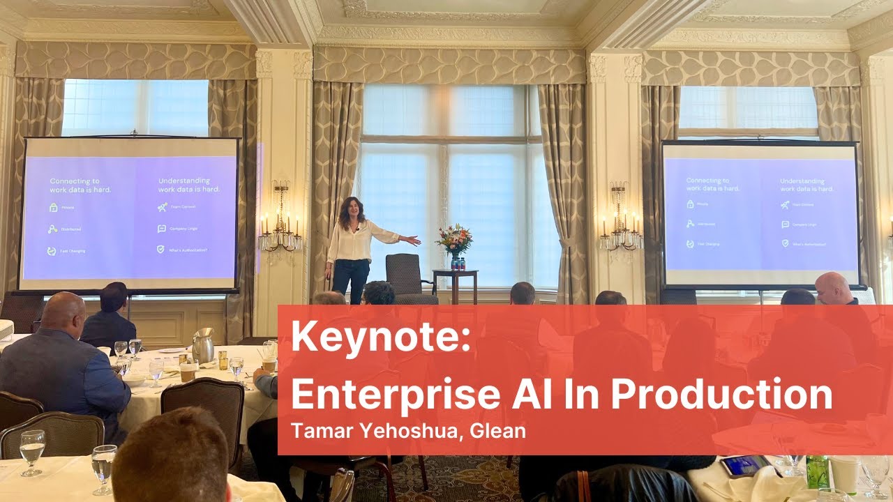 2024 CIO Summit: How Glean’s Tamar Yehoshua Sees the Future of AI in Enterprises - YouTube