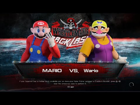 WWE 2K22 Mario Vs Wario - YouTube
