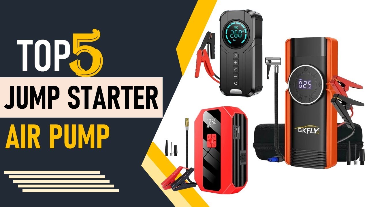 Top 5 Best Jump Starter Air Pump in 2024 | Car Jump Starter - YouTube