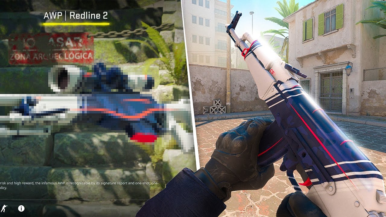 Conheça as novas SKINS REDLINE do CS 2 (acho que deu ruim kkkkk) - YouTube
