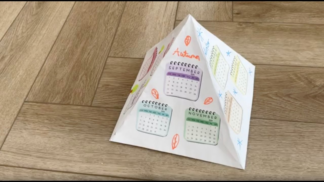 How to make a 3D calendar! - YouTube