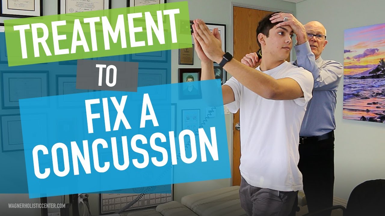 Dr. Edward Wagner does a treatment to fix a concussion at Wagner ...
