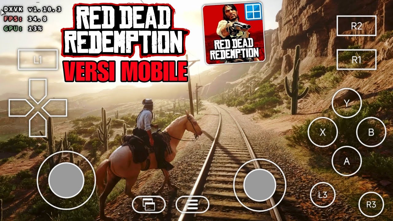 Red Dead Redemption HD Mobile (winlator Android) SETTING FULL ...