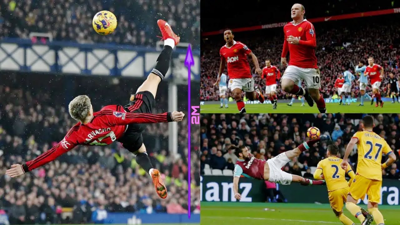 Top 5 impossible scissors kick goals in soccer /bt score bt - YouTube