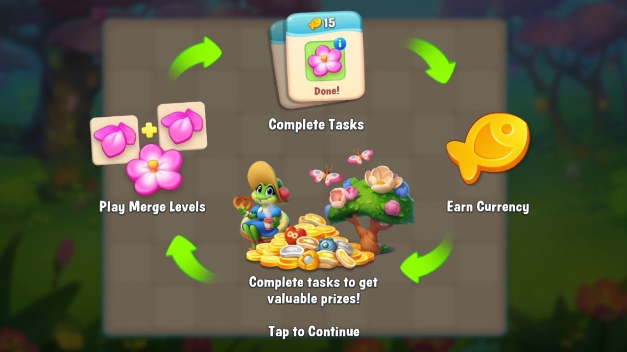 @Fishdom Merge Levels Garden Outing Level 3 🔓 - YouTube