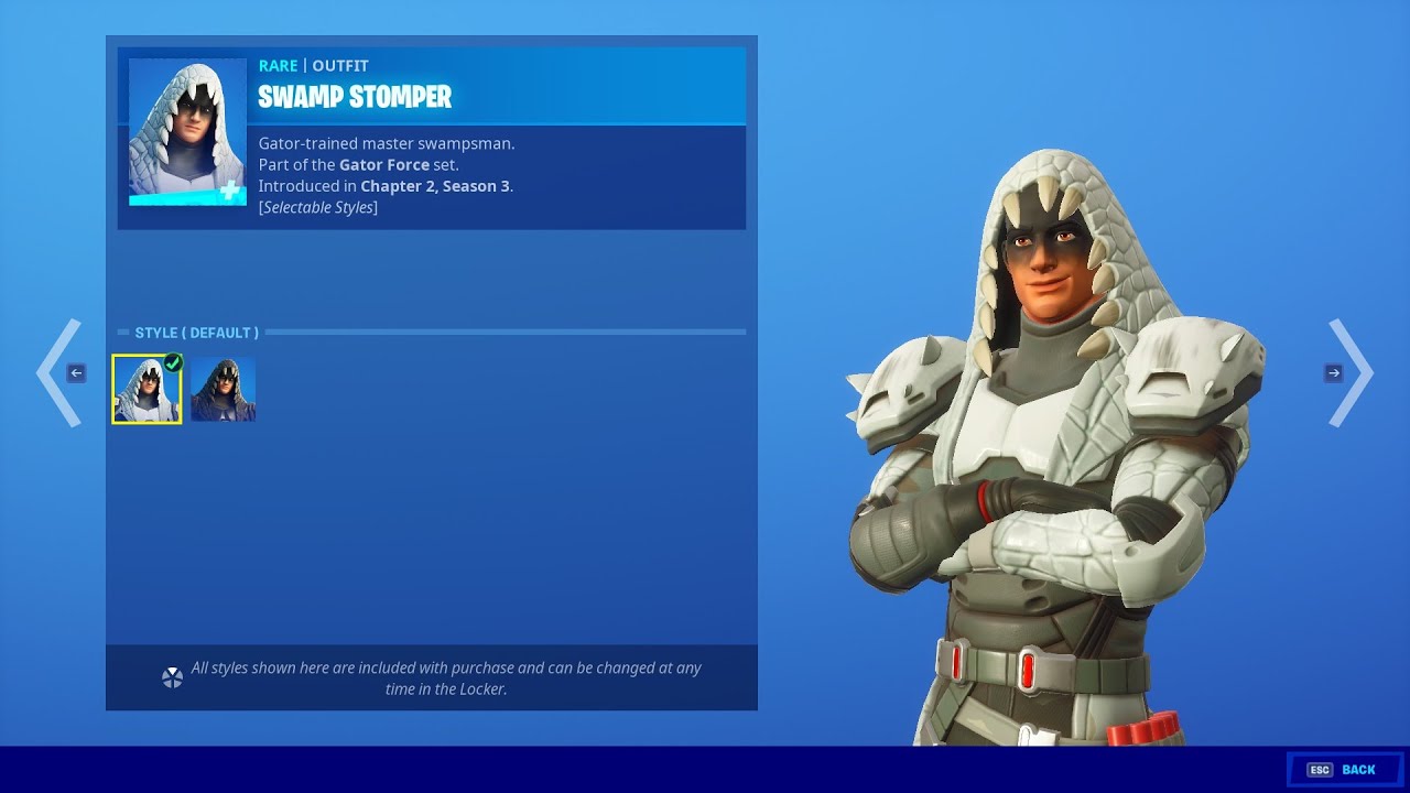 Swamp Stomper skin - Fortnite Item Shop (2020-06-21) - YouTube