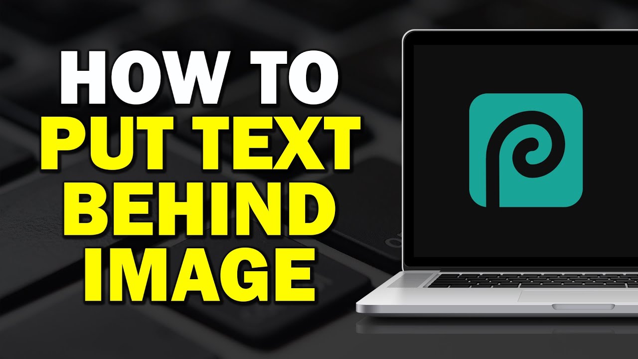 How To Put Text Behind Image In Photopea (Easiest Way) - YouTube