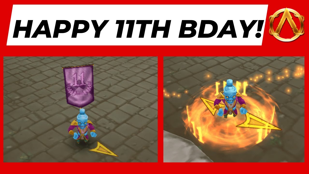 ARCANE LEGENDS- HAPPY 11TH BIRTHDAY VANITY! #arcanelegends @WRONGGUILD ...