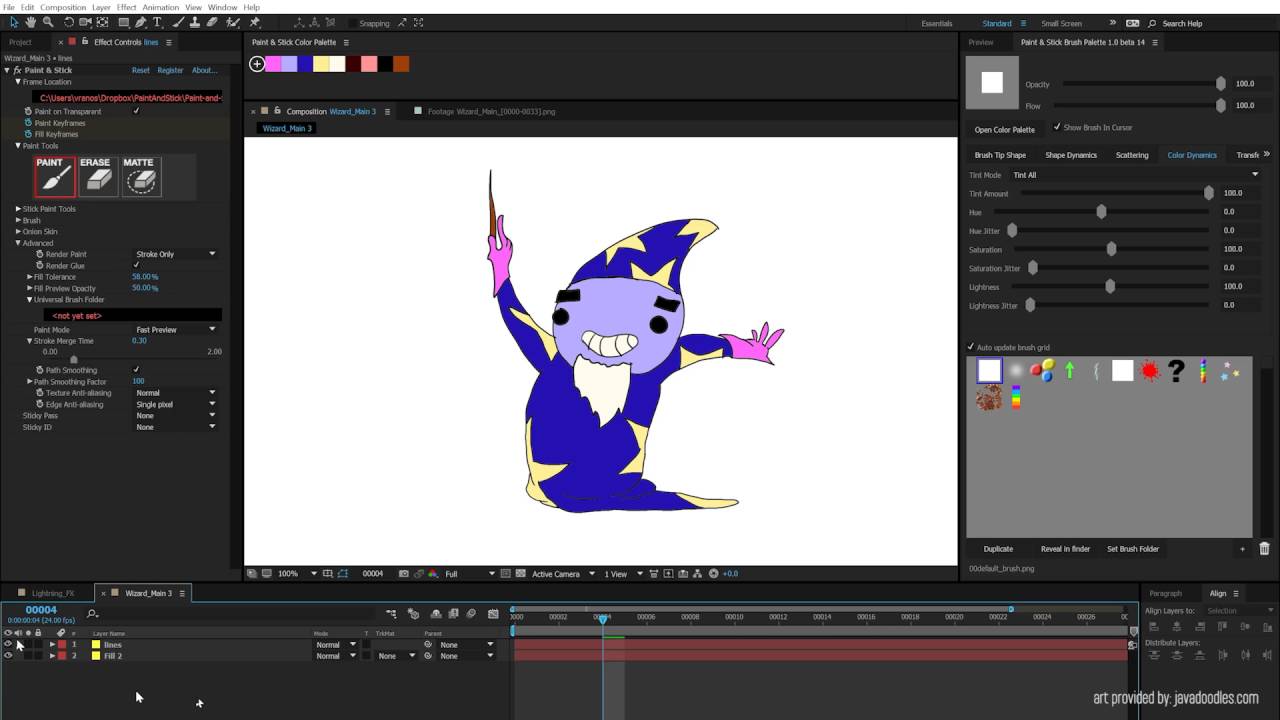 Paint & Stick Tutorial: The new Fill Tool in version 1.5 - YouTube