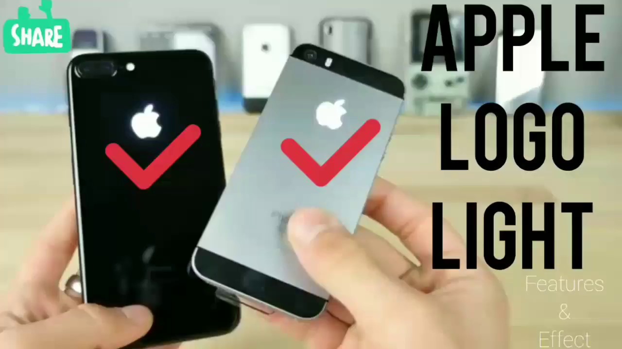 Glowing Apple Logo on iPhone SE latest 2018 - YouTube