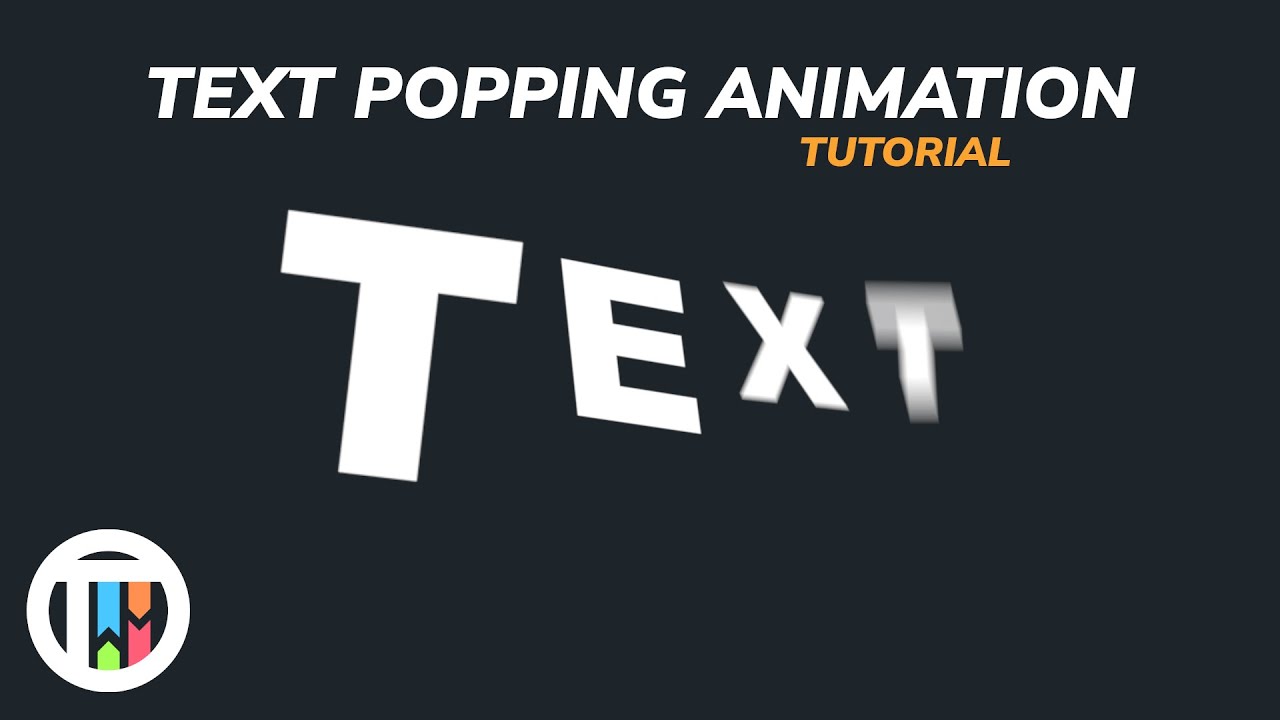 Text Popping Motion Graphic Animation in Blender 3.0 Eevee - YouTube