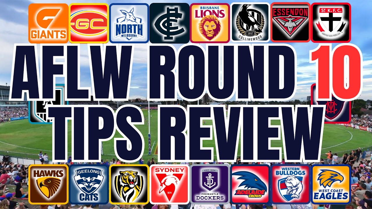 AFLW Tips Round 10 2024 Review - YouTube