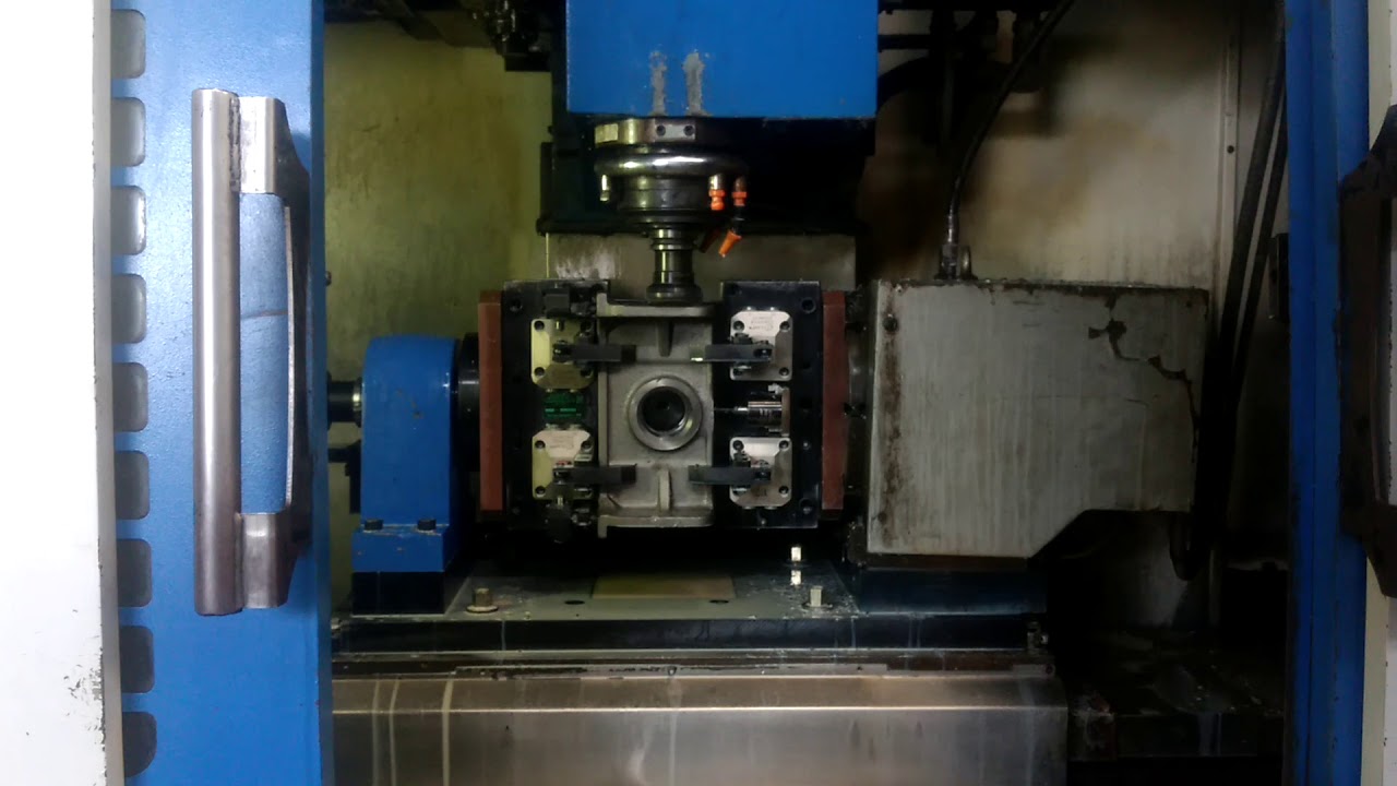 VMC Hydraulic fixture for bracket 4th axis - YouTube
