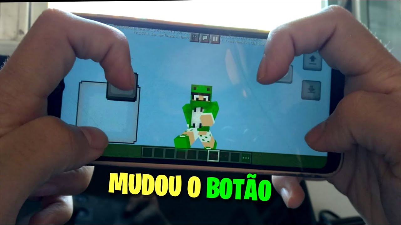 MUDARAM OS NOVOS BOTÃO DO MCPE [Gui+ Auto Sprint] | Minecraft Pocket ...