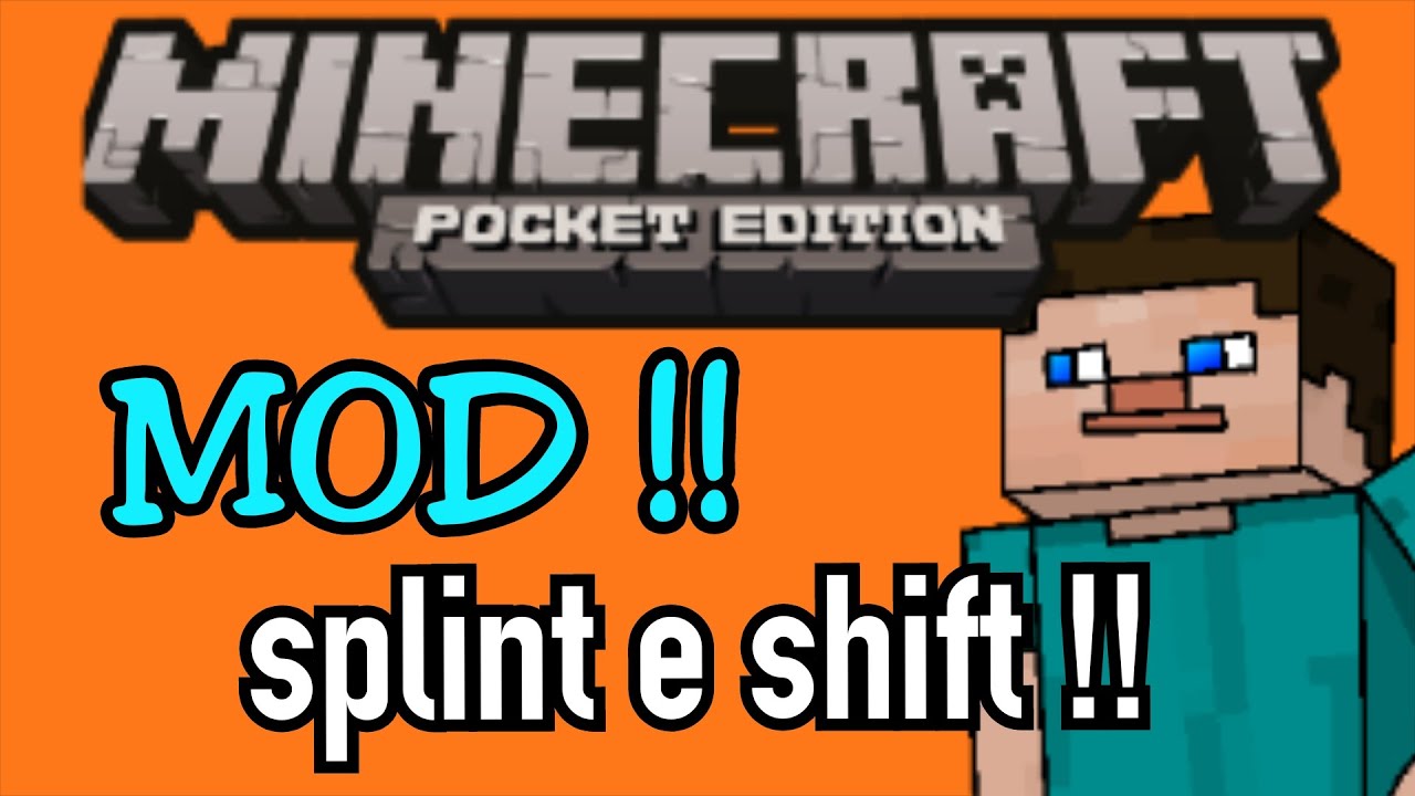 Mod Splint e Shift: Minecraft PE 0.10.0 - YouTube
