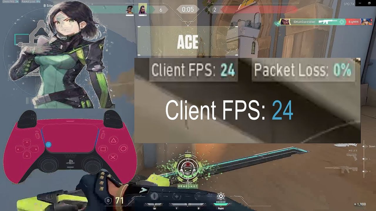 Why I am the BEST 24fps Valorant controller player... - YouTube