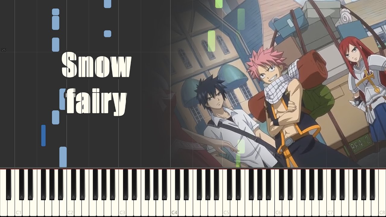 Fairy Tail Opening 1 - Snow fairy (Piano Synthesia Old Ver.) - YouTube