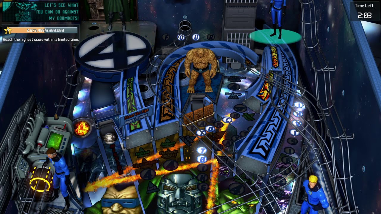 Pinball FX3: 5 min challenge - Fantastic Four table - YouTube