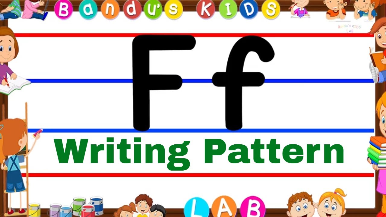 English Alphabet Ff to Jj writing Pattern | Alphabet for Kids | with ...