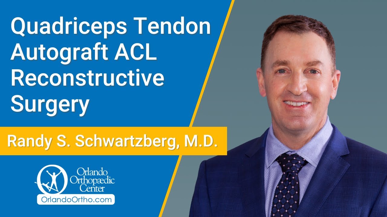 Quadriceps Tendon Autograft ACL Reconstructive Surgery - YouTube