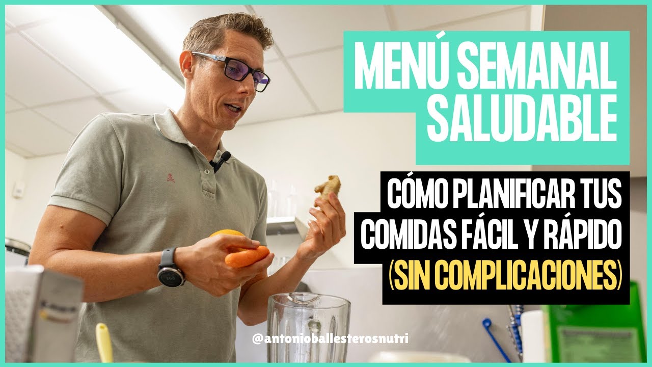Menú Semanal Saludable: Cómo Planificar tus Comidas Fácil y Rápido (Sin ...