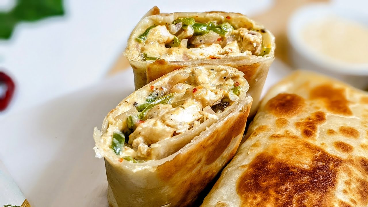 Creamy Chicken Wrap Recipe | Homemade Chicken Wrap Recipe, Ramadan ...