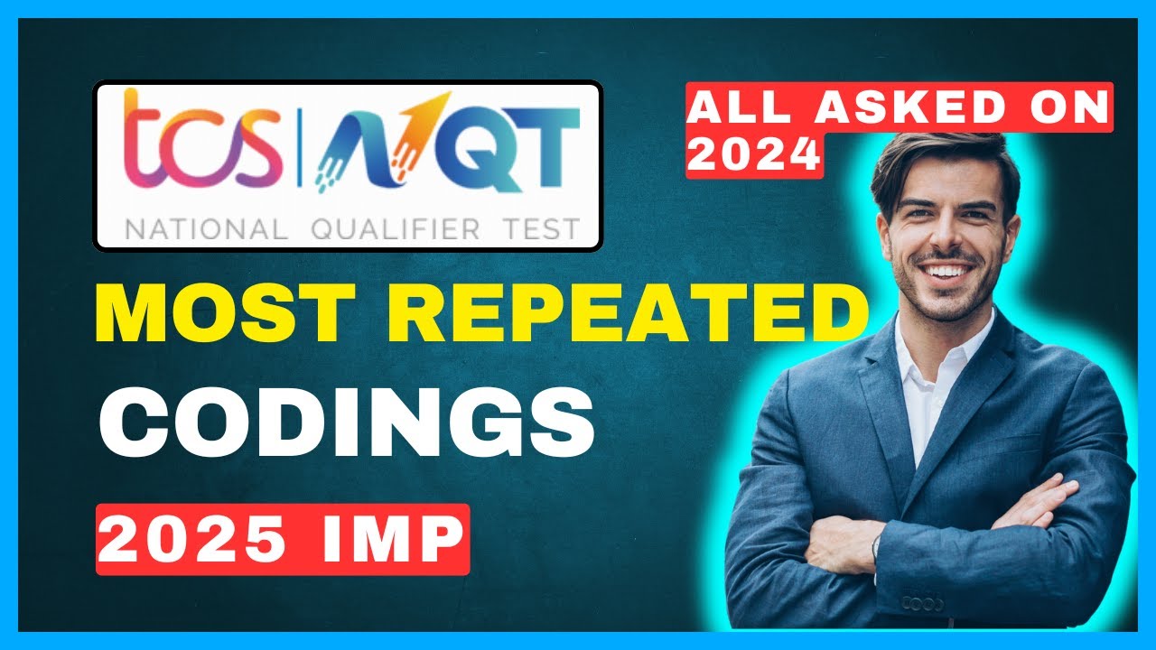 March !! TCS NQT Coding Questions 2025 🧠 | Recent Paper | UBK Anna - YouTube