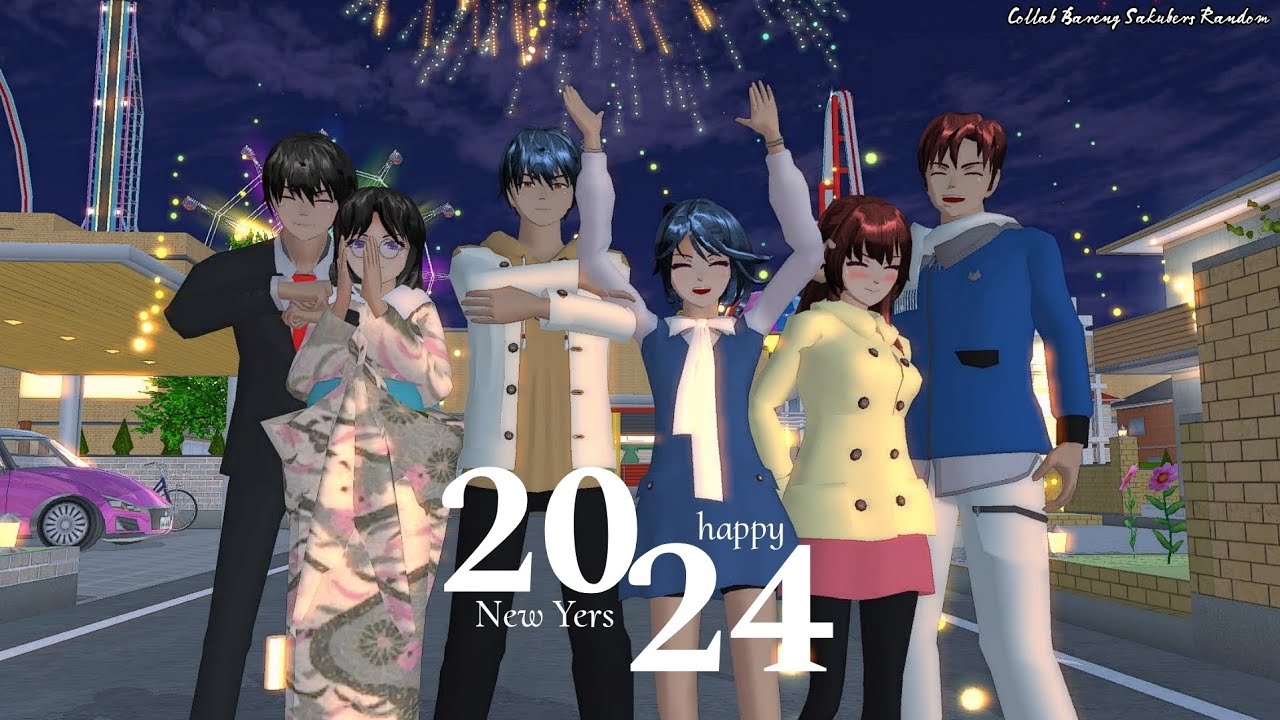 HAPPY NEW YERS 2024 || SPESIAL TAHUN BARU || SAKURA SCHOOL SIMULATOR ...