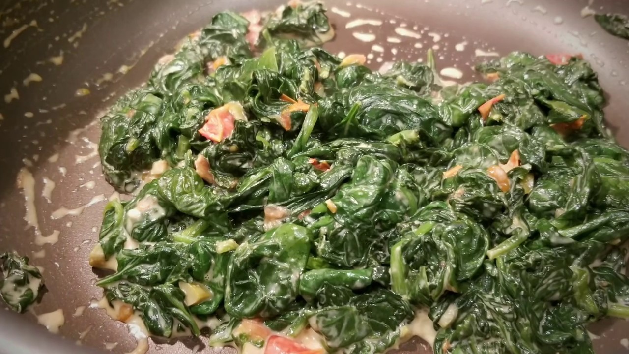 Quick & Easy Creamed Spinach But Totally Yummy! - YouTube