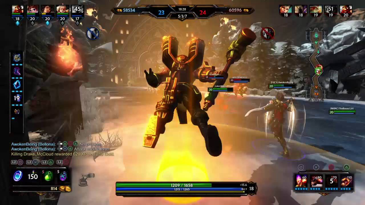 First Penta Kill Smite PS4 - YouTube