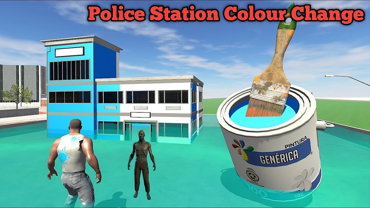 Police Station Color Change In Indian Bike Driving 3d - YouTube