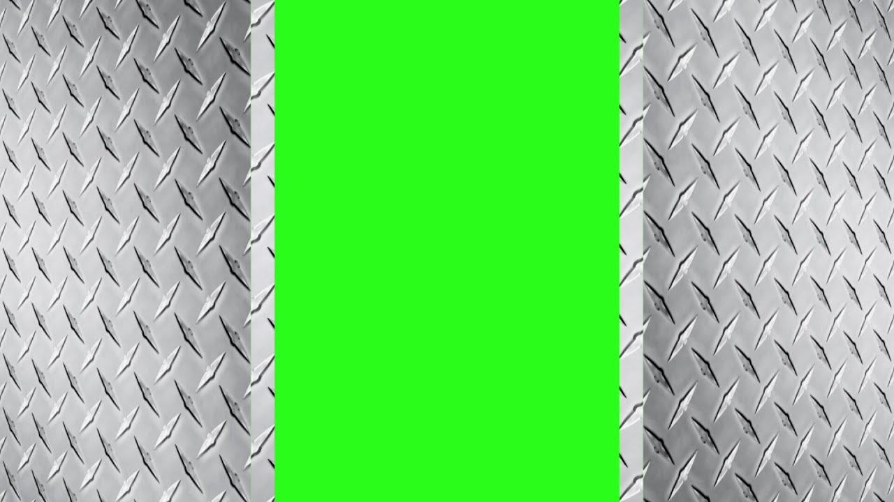 metal gate opens and closes - green screen effect - YouTube