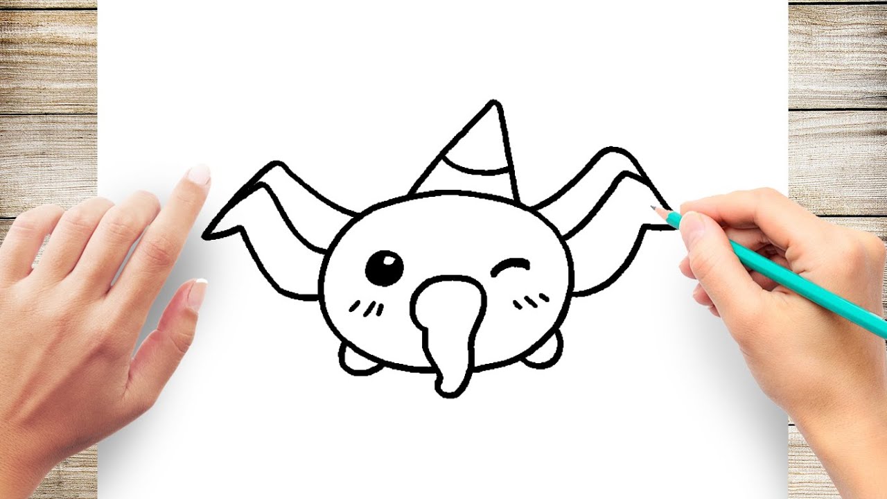 How to Draw Dumbo The Elephant Easy - YouTube