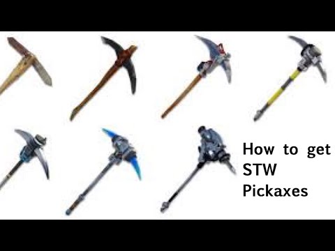 How to get the STW Pickaxes - YouTube