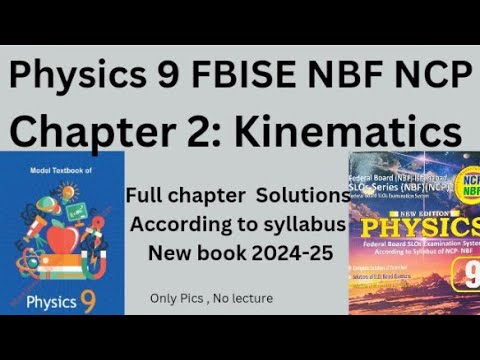 Physics 9 chapter 2 Solutions from key book new curriculum fbise NBF ...