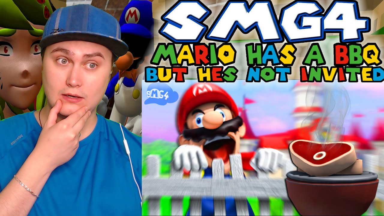 SMG4: Mario has a BBQ but he's not invited | Reaction | Party Ruined ...