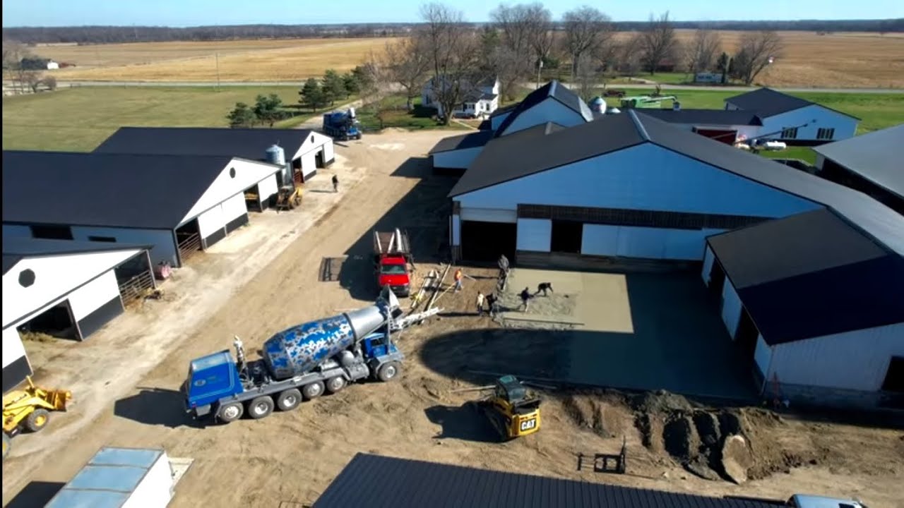 Corn Harvest Ends and Concrete Begins! - YouTube